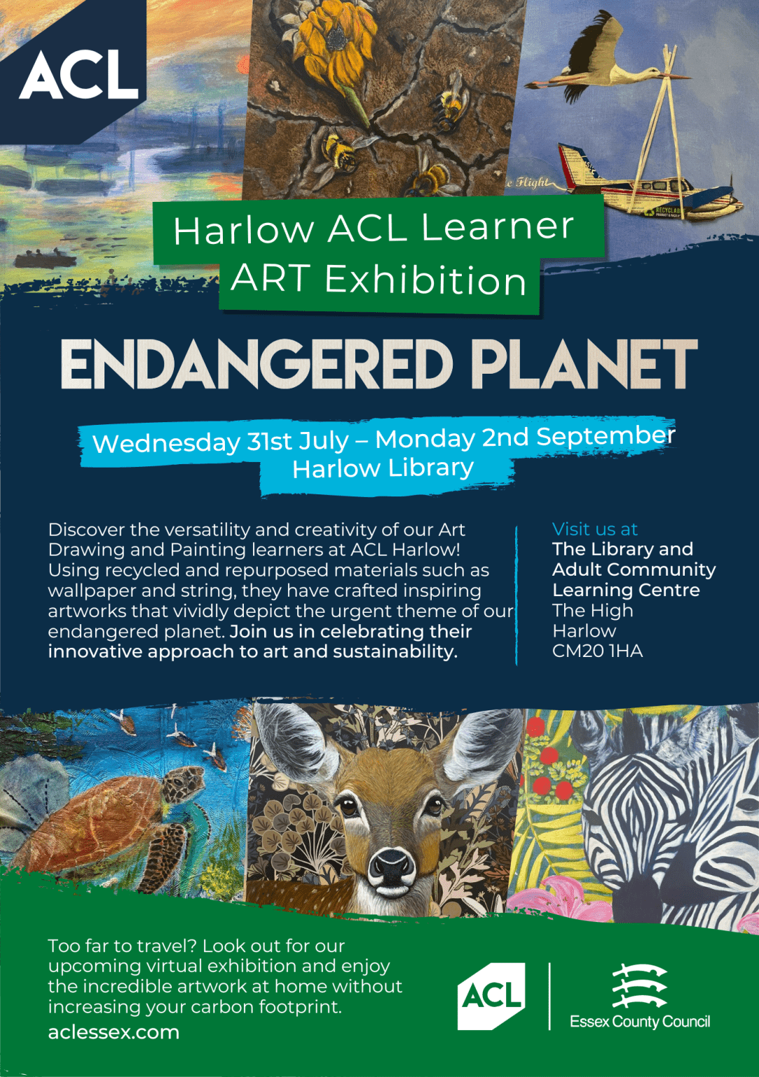 Endangered Planet - Harlow ACL Learner Art Exhibition - ACL Essex
