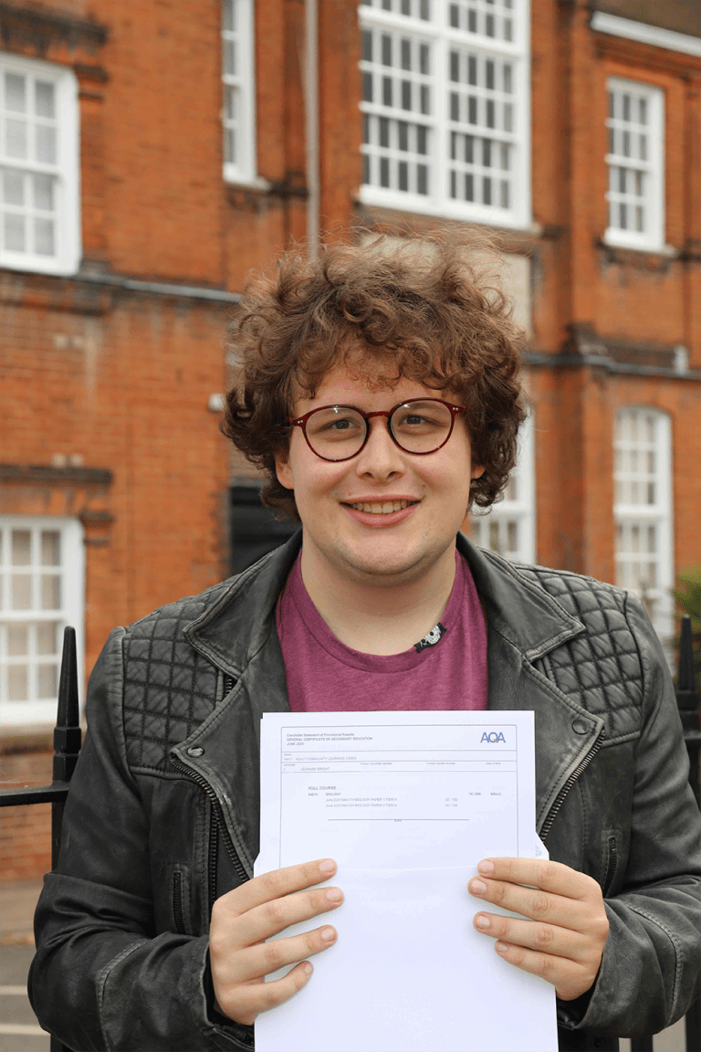 GCSE results: Lenny stays focussed with ACL support - ACL Essex